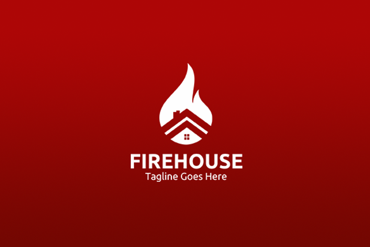 Fire House Logo, a Branding & Logo Template by Bintank Studio