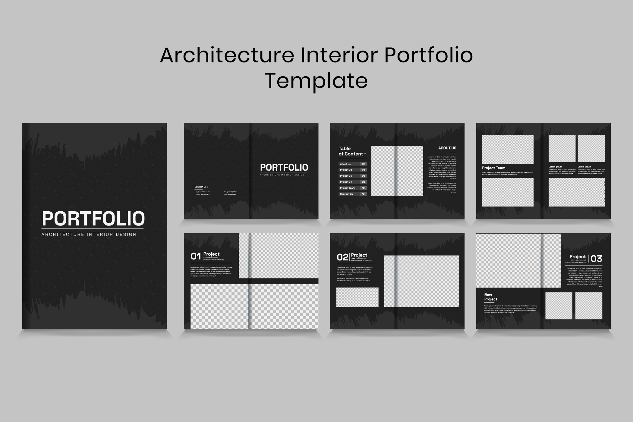Architecture interior portfolio, a Brochure Template by thedesignsource