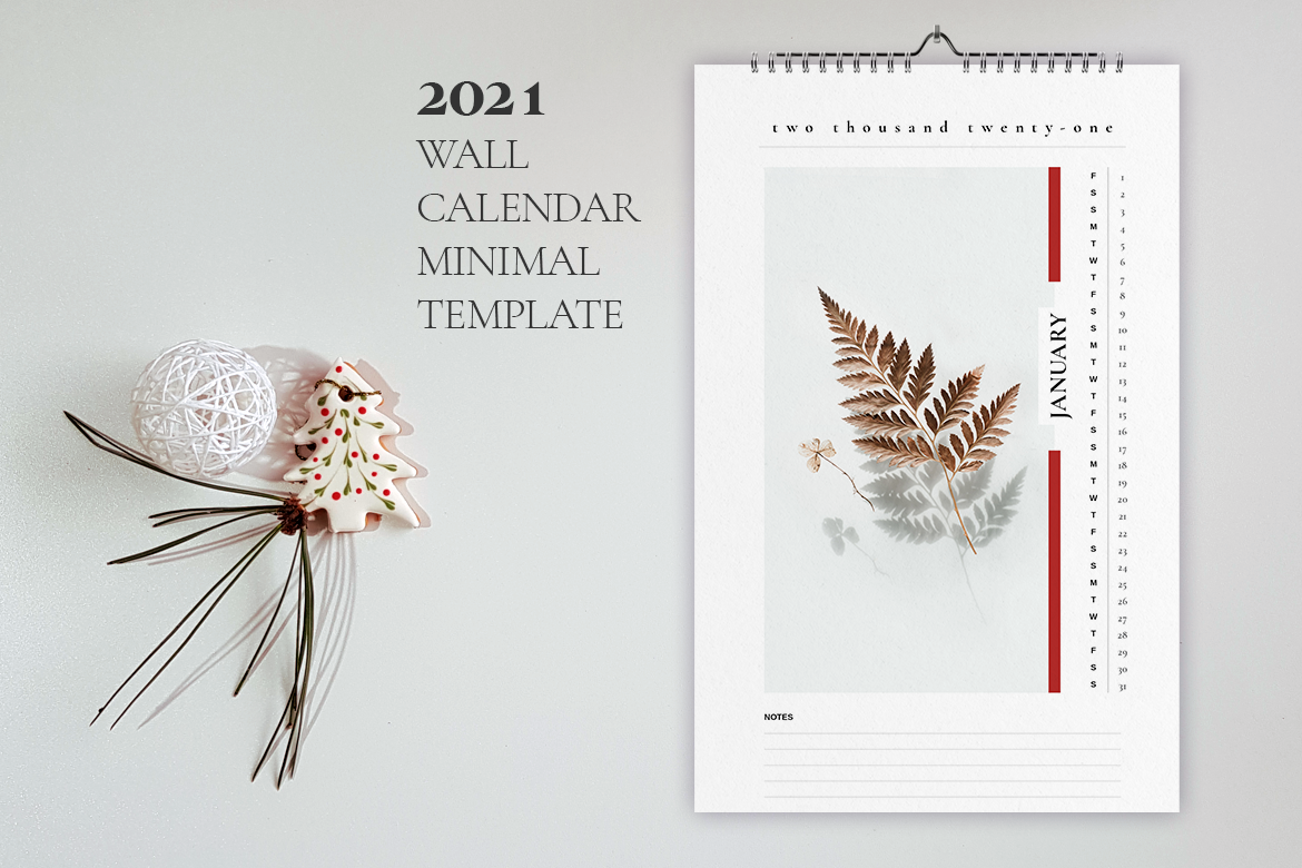 Wall Calendar 2021 Template | Creative Market