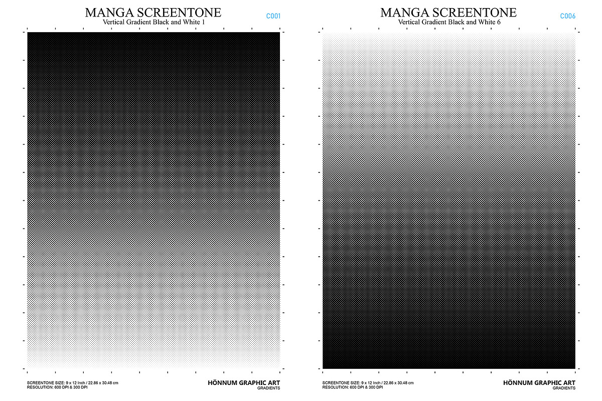 Screentones Collection 3 - Gradients, a Background Graphic by Honnum ...