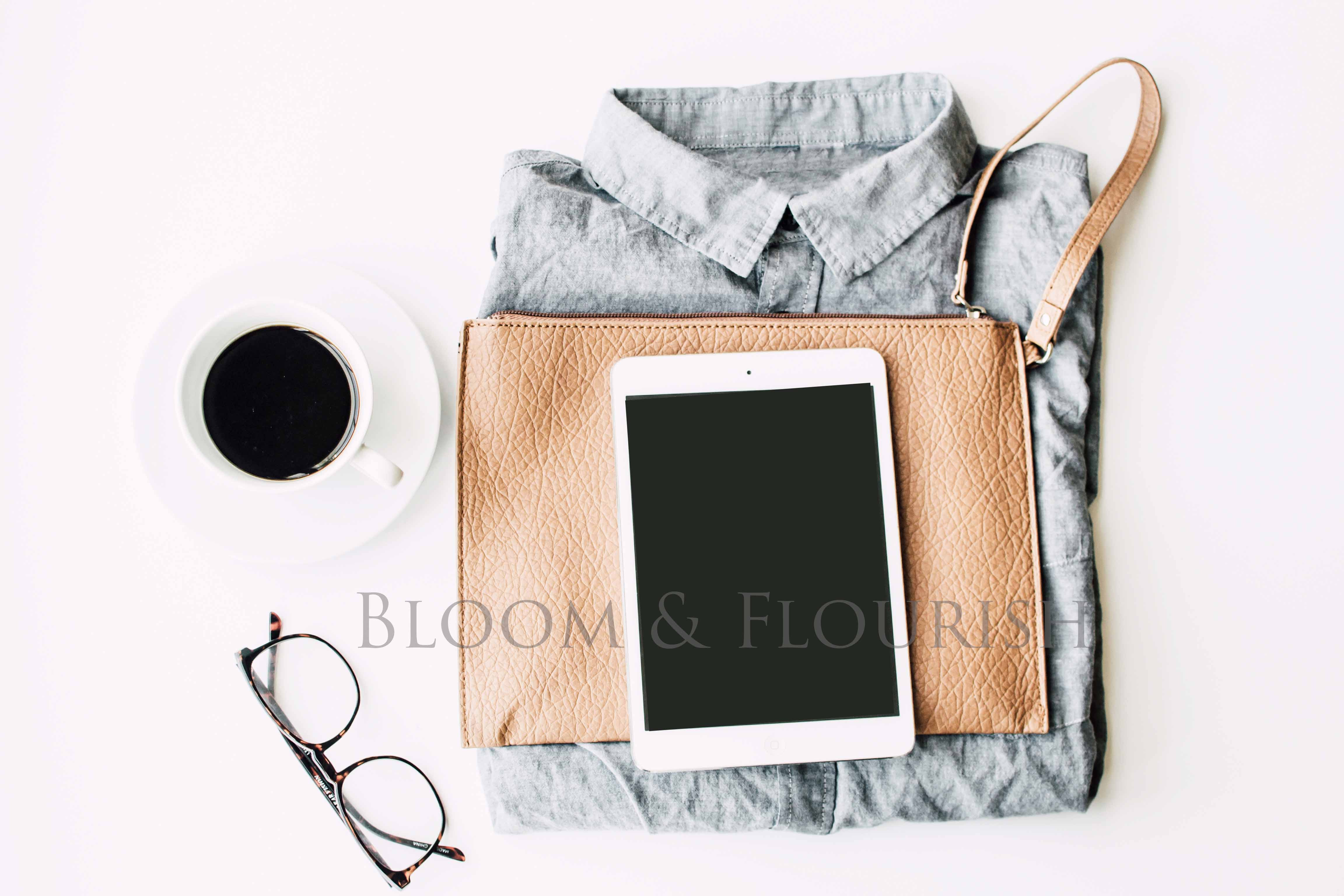 Minimalist Styled Stock Mock Up 6, an iPad Mockup by Bloom and Flourish