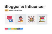 Blogger and Influencer 105 Icons, a Duotone Icon by vectorstank