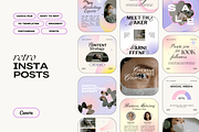Retro Instagram Post Templates