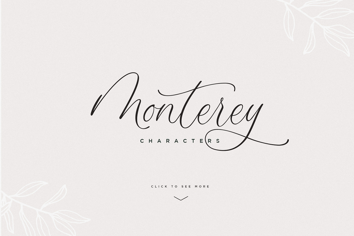Monterey Script Font, a Script Font by The Styled Script