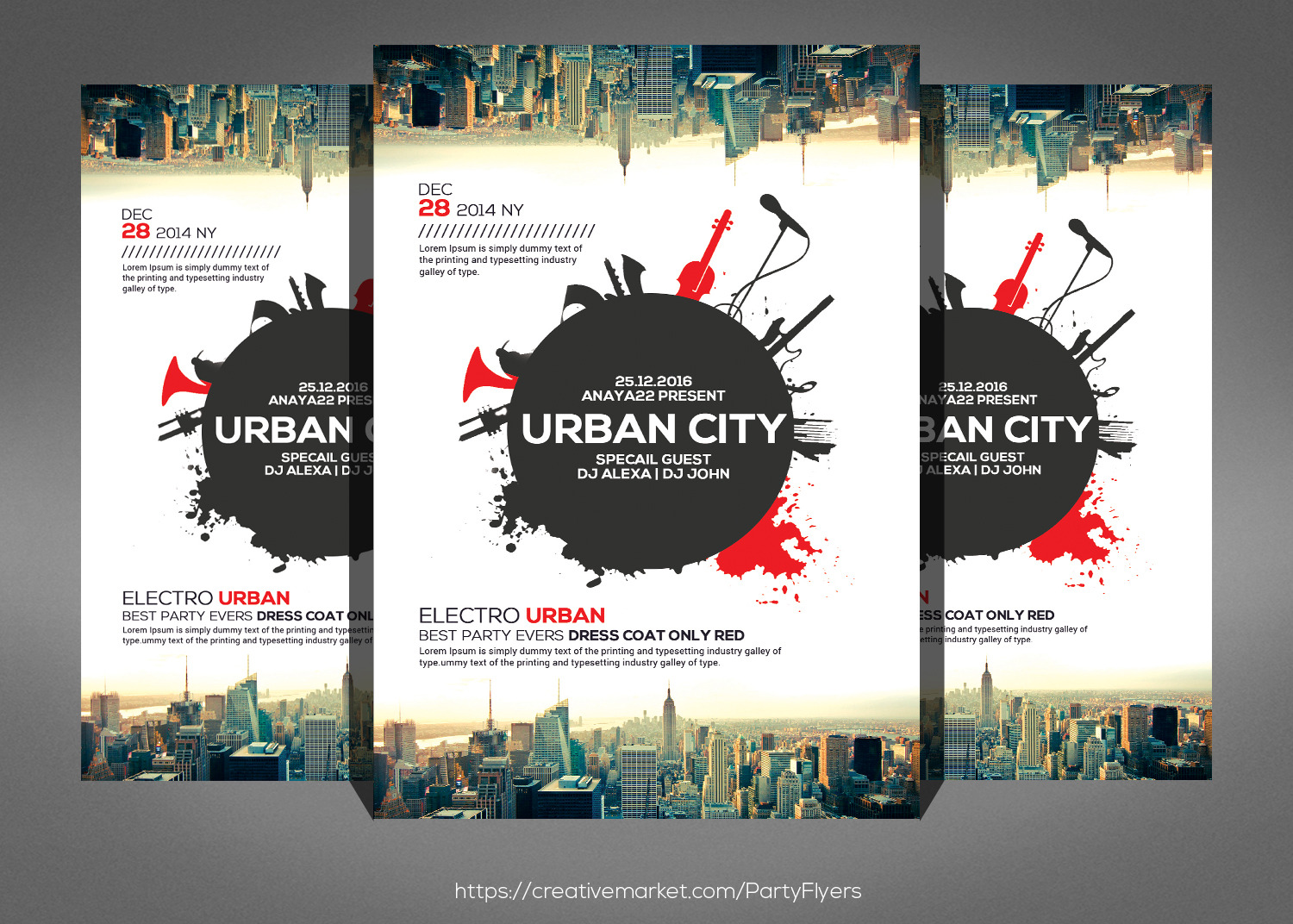 Urban City Flyer Template, a Flyer Template by Graphic Templates