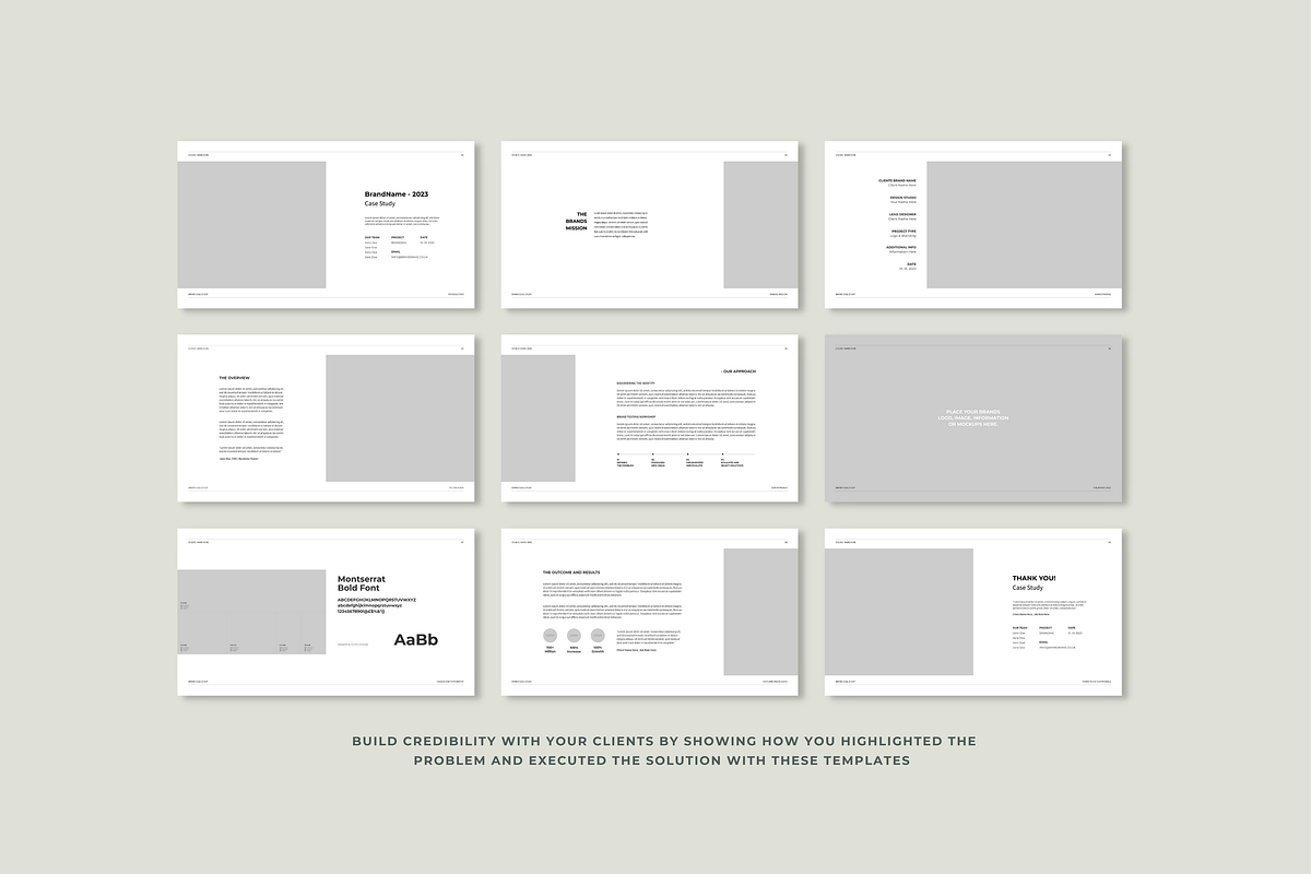Brand Case Study Templates