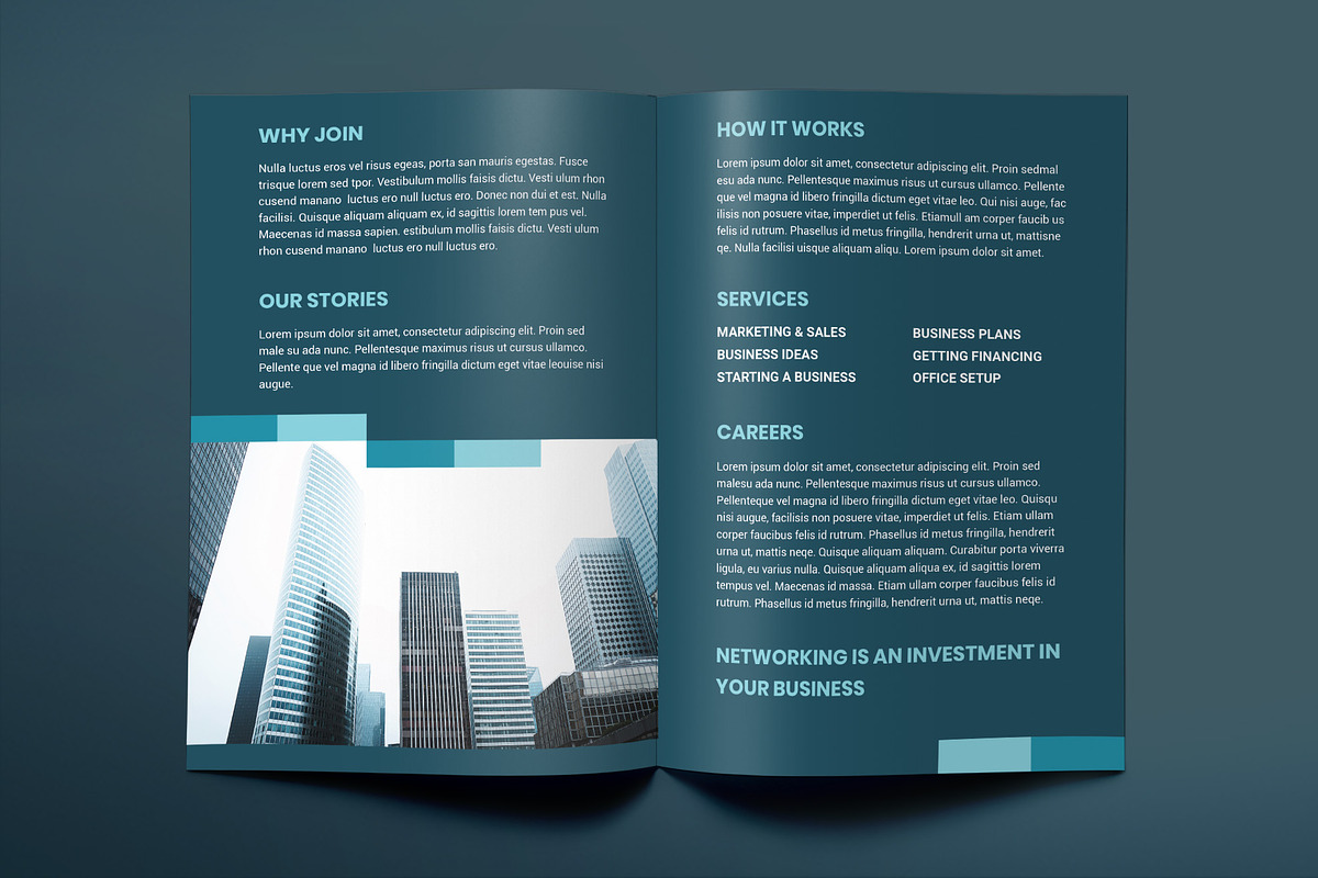 Business Networking Brochure Bifold, a Brochure Template by ...