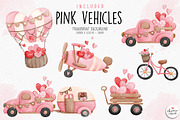 Valentine's Vehicles clipart, a Transportation Illustration by ...