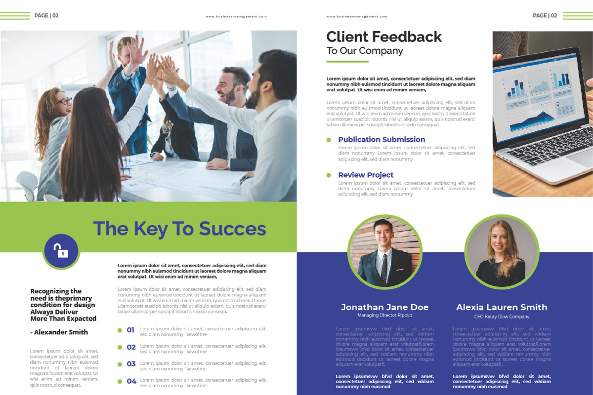 Business Management Brochure, a Brochure Template by inspirasign