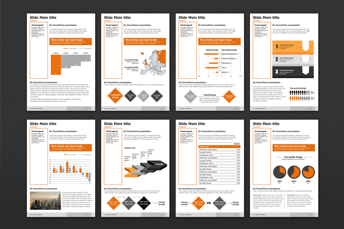 Modern Design Vertical Template, a Presentation Template by GoodPello