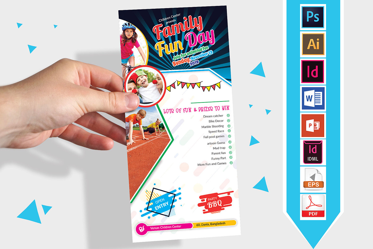 Family Fun Day DL Flyer Vol-2, a Flyer Template by Imagine Design Studio