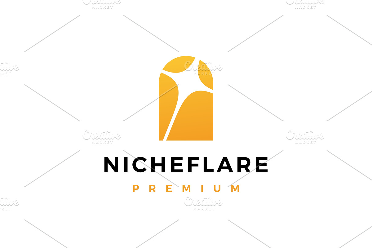 niche door flare light logo vector, a Branding & Logo Template by VSTRD ...