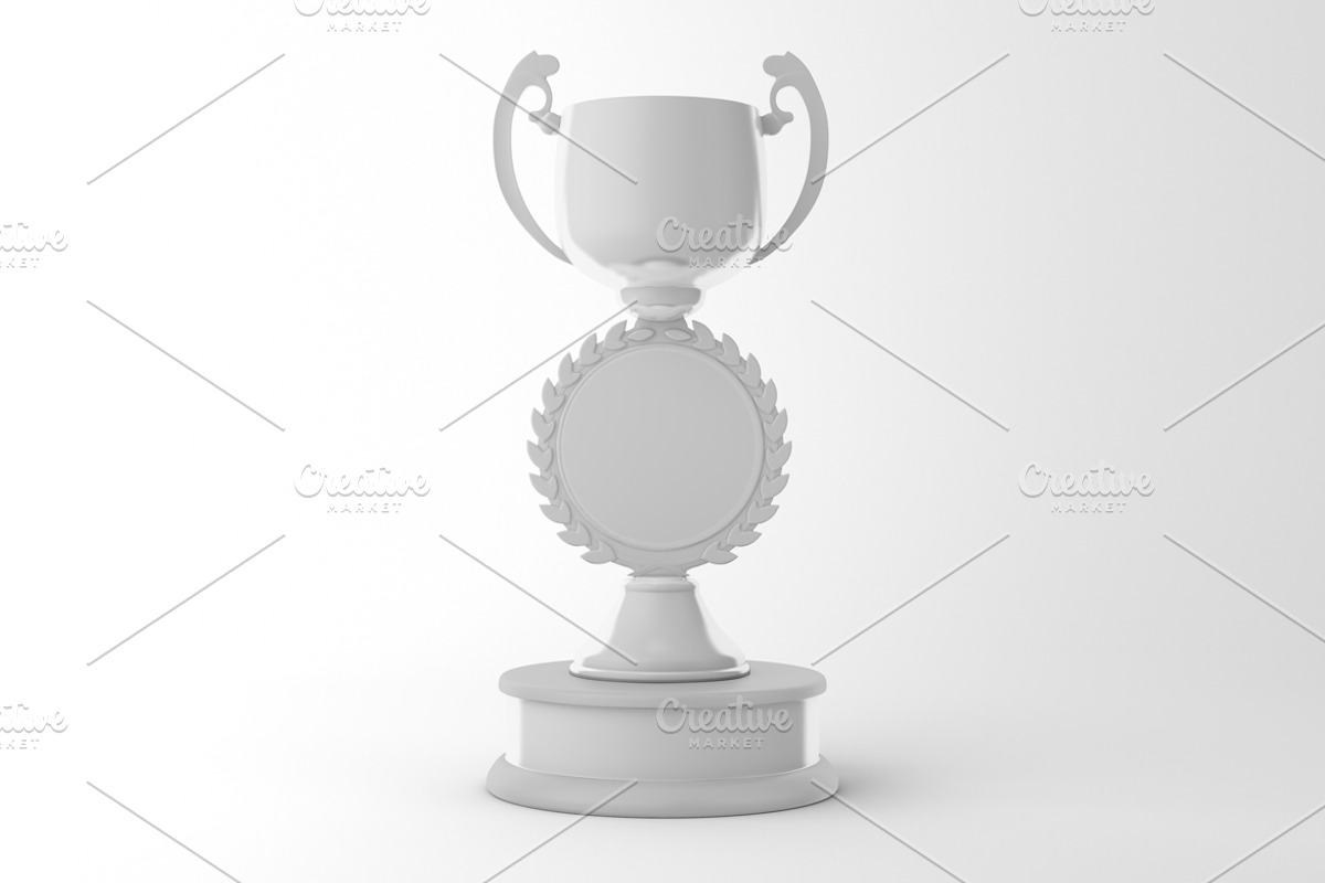 Trophy Award Mockup, an Advertising Mockup by Qaleb Studio