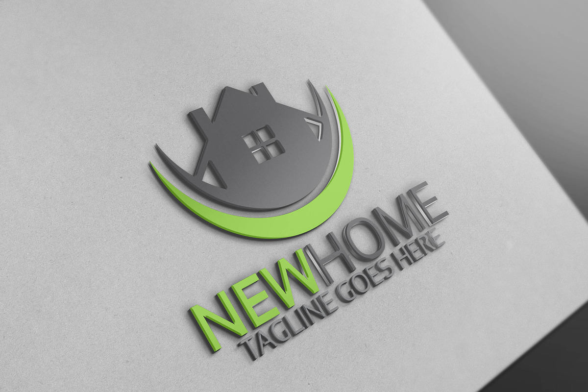 New Home Logo, a Branding & Logo Template by Josuf Media | Creative Market