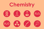 Chemistry simple icons, an Icon by Palau