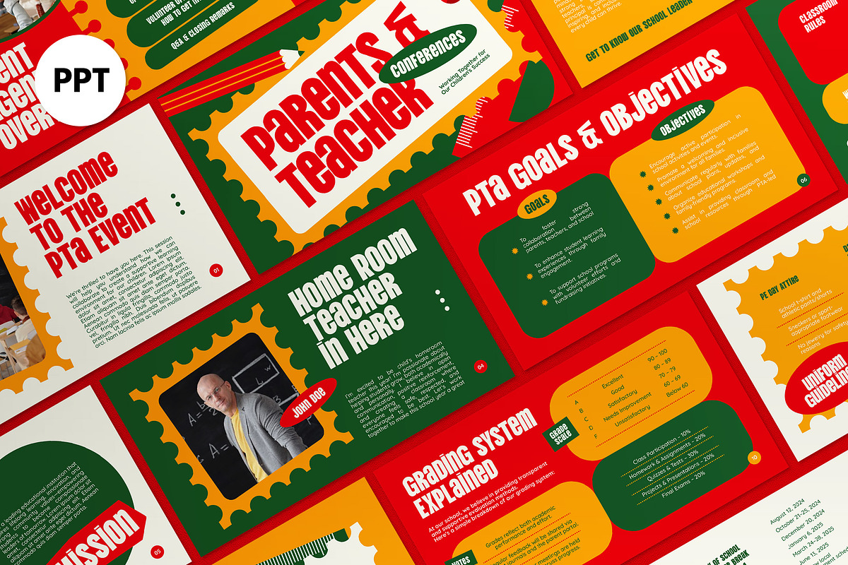 PTA Event PPT, a Presentation Template by graphicook