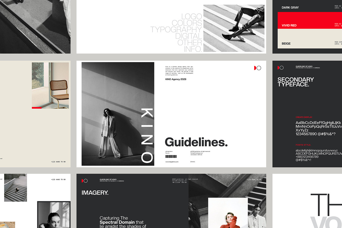 KINO | Brand Guidelines, a Branding & Logo Template by creathrivestudio