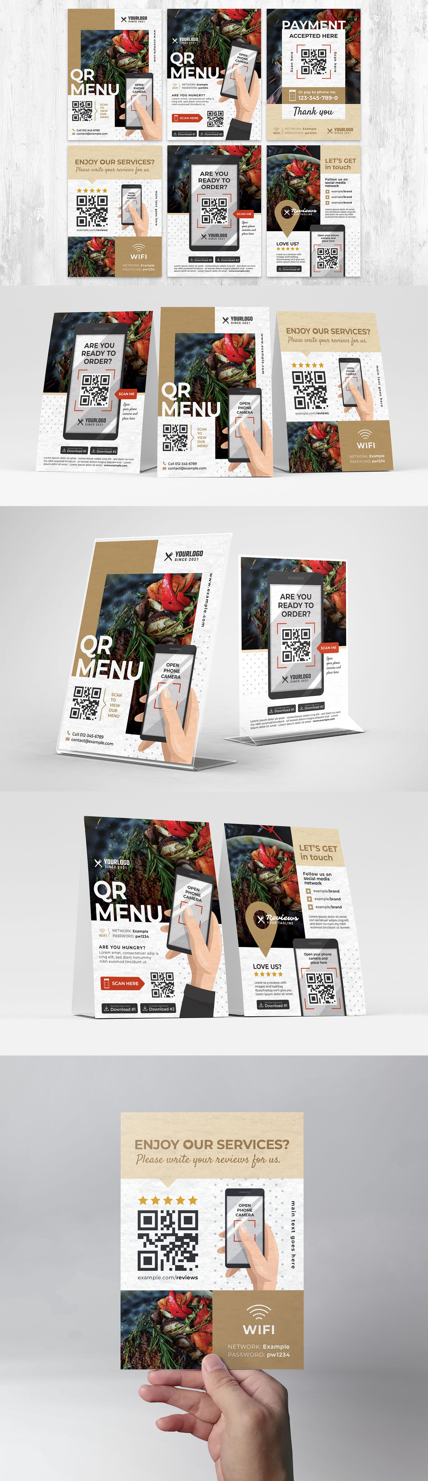 QR Code Flyer Templates Vol.4, a Flyer Template by BrandPacks