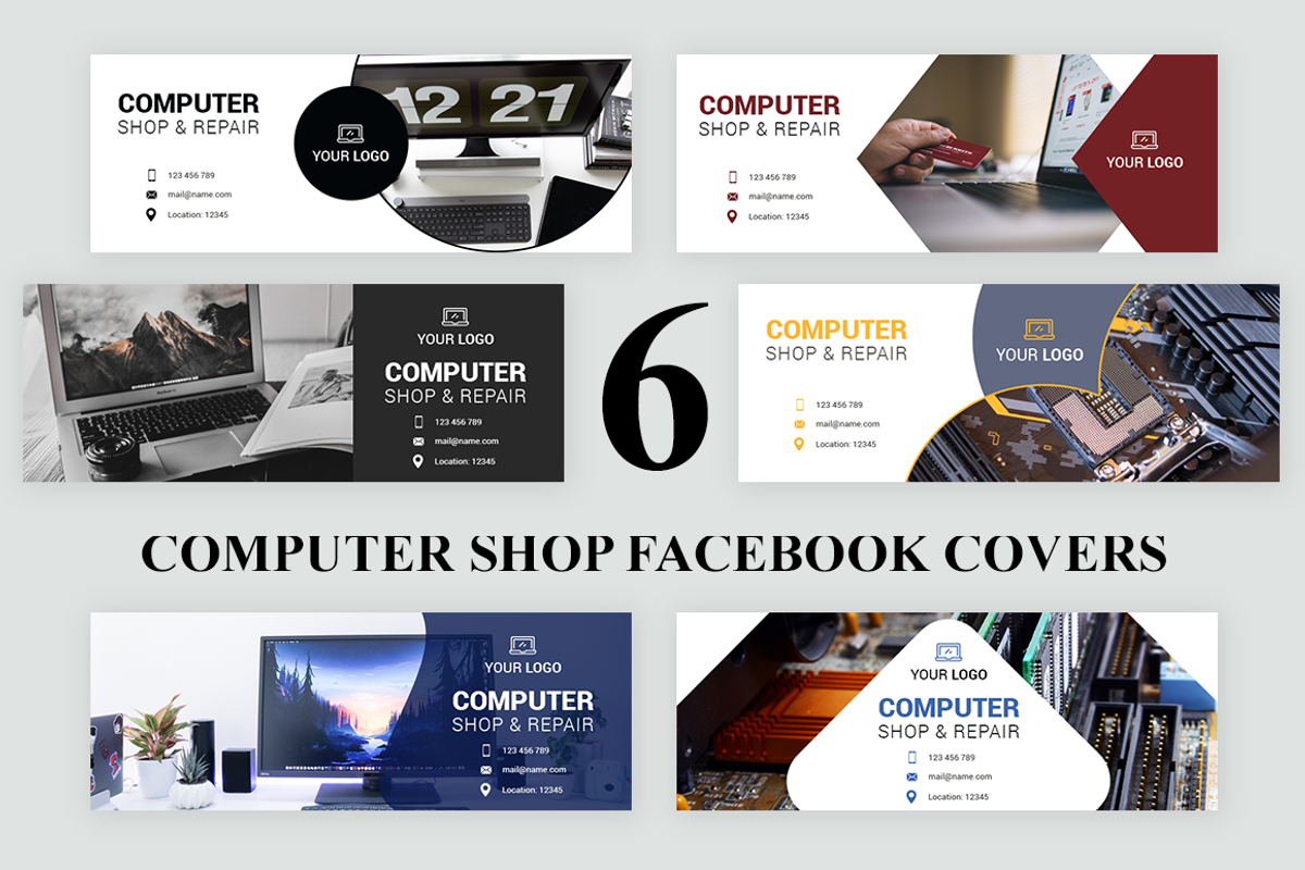 Computer Shop - Facebook Covers, a Social Media Template by Creatricks