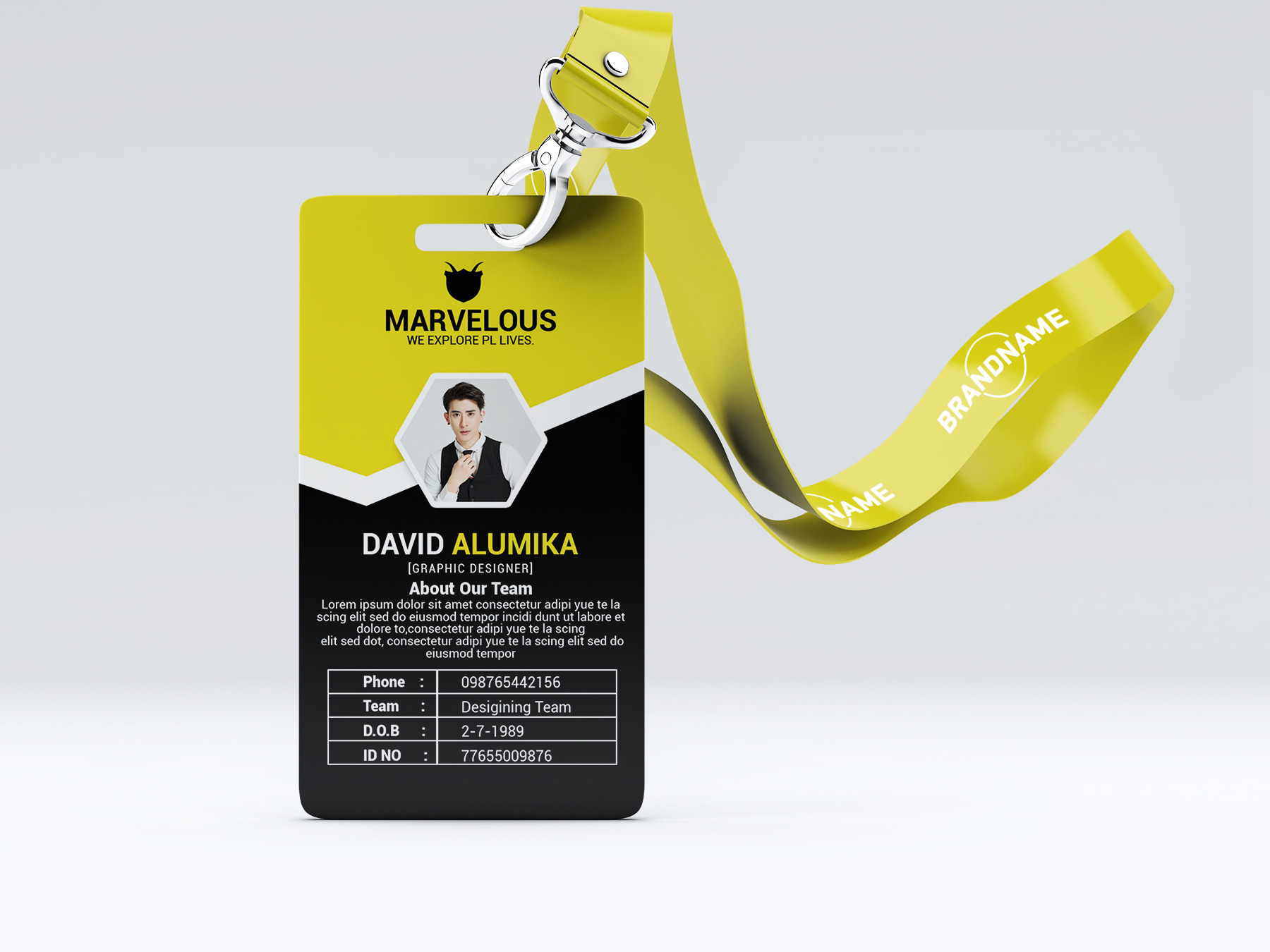 School Teacher ID Cards, a Flyer Template by Business Flyers