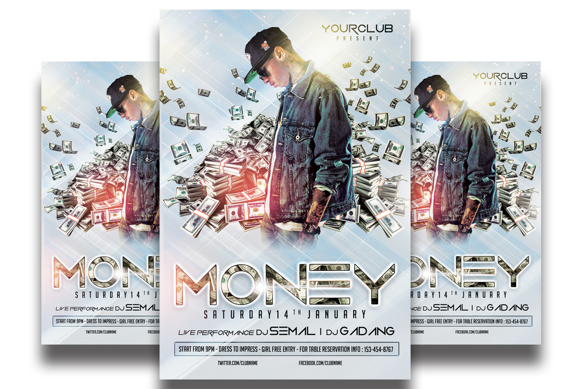 Money Party - Flyer Template, a Flyer Template by imadeDesign