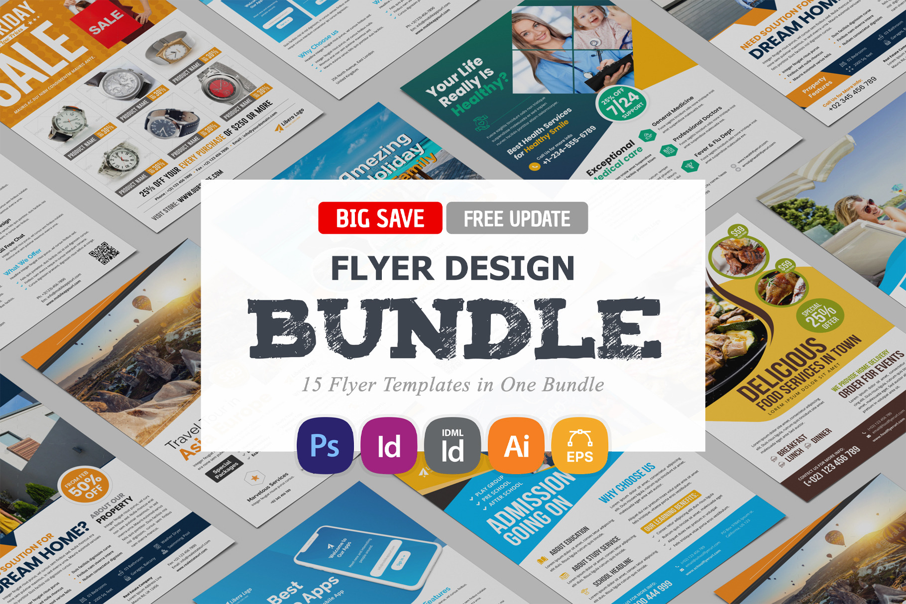 Flyer Design Bundle - 15 in One