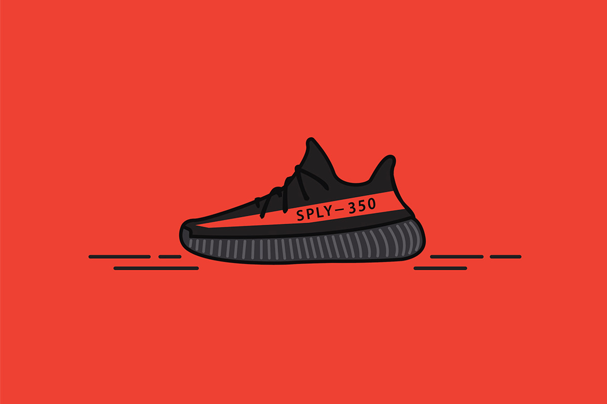 Yeezy Boost 350 Vector Illustration, an Illustration by Burder Creative