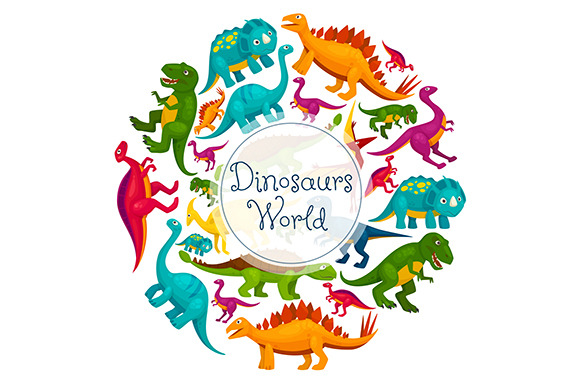 Dinosaurs world poster, a Graphic by Vector Tradition