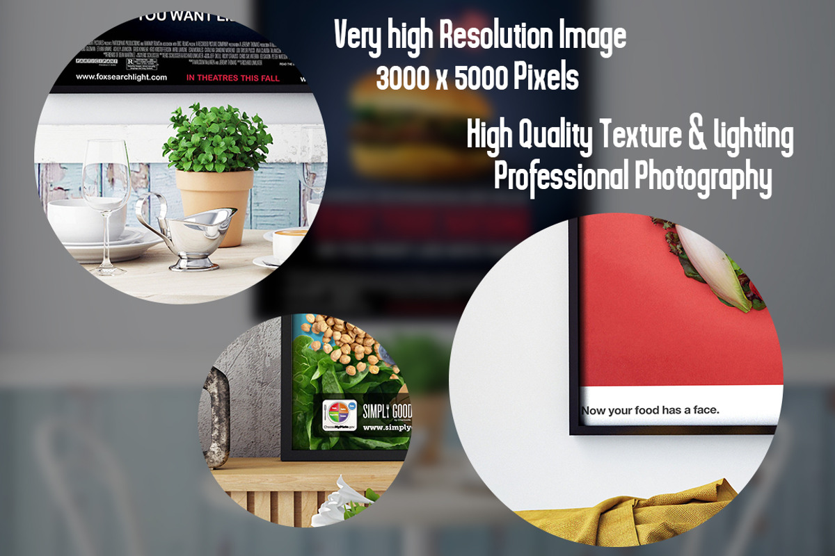 Mini Cafe Poster Mockup, a Print Template by Pixel Place | Creative Market