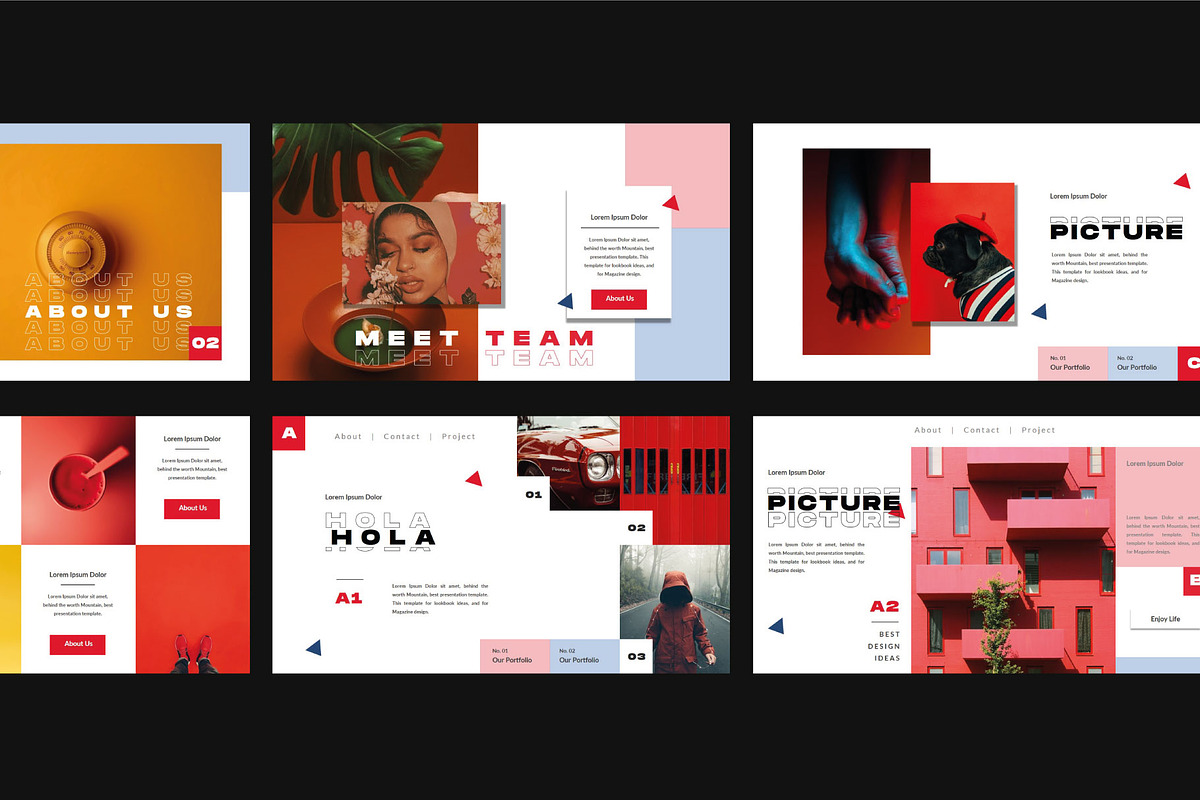 AUTHENTIC Powerpoint Template, a Presentation Template by Rocket Template