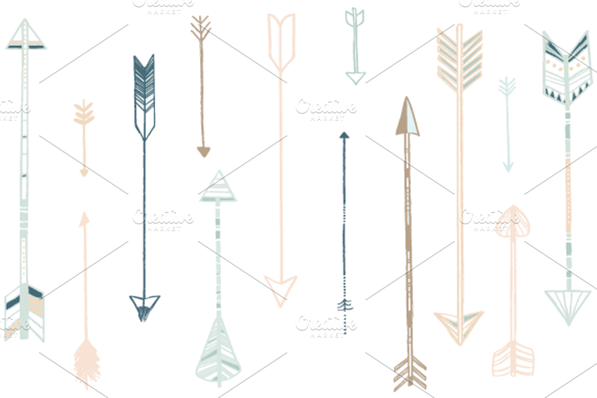 42 Arrow Designs, a Decorative Illustration by Shh! Maker Design