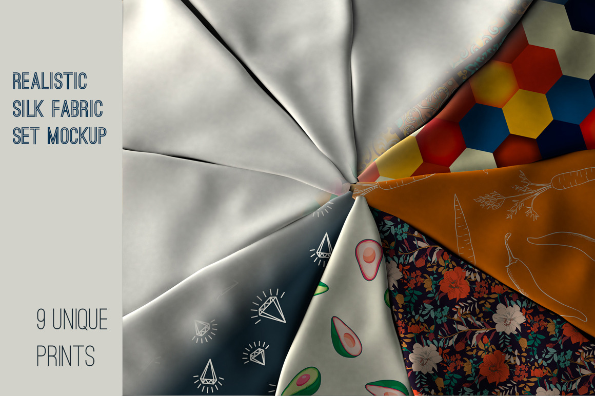 Realistic Silk Fabric. Mockup., an Advertising Mockup by zeffir