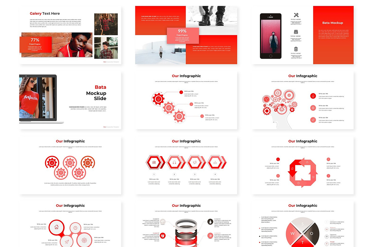 Bata - Powerpoint Template, a Presentation Template by AQR Studio