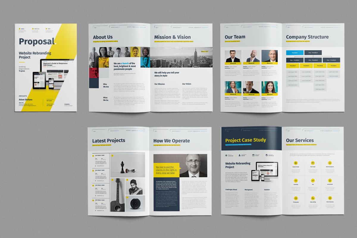 Proposal / Company Profile Template, a Brochure Template by ASER