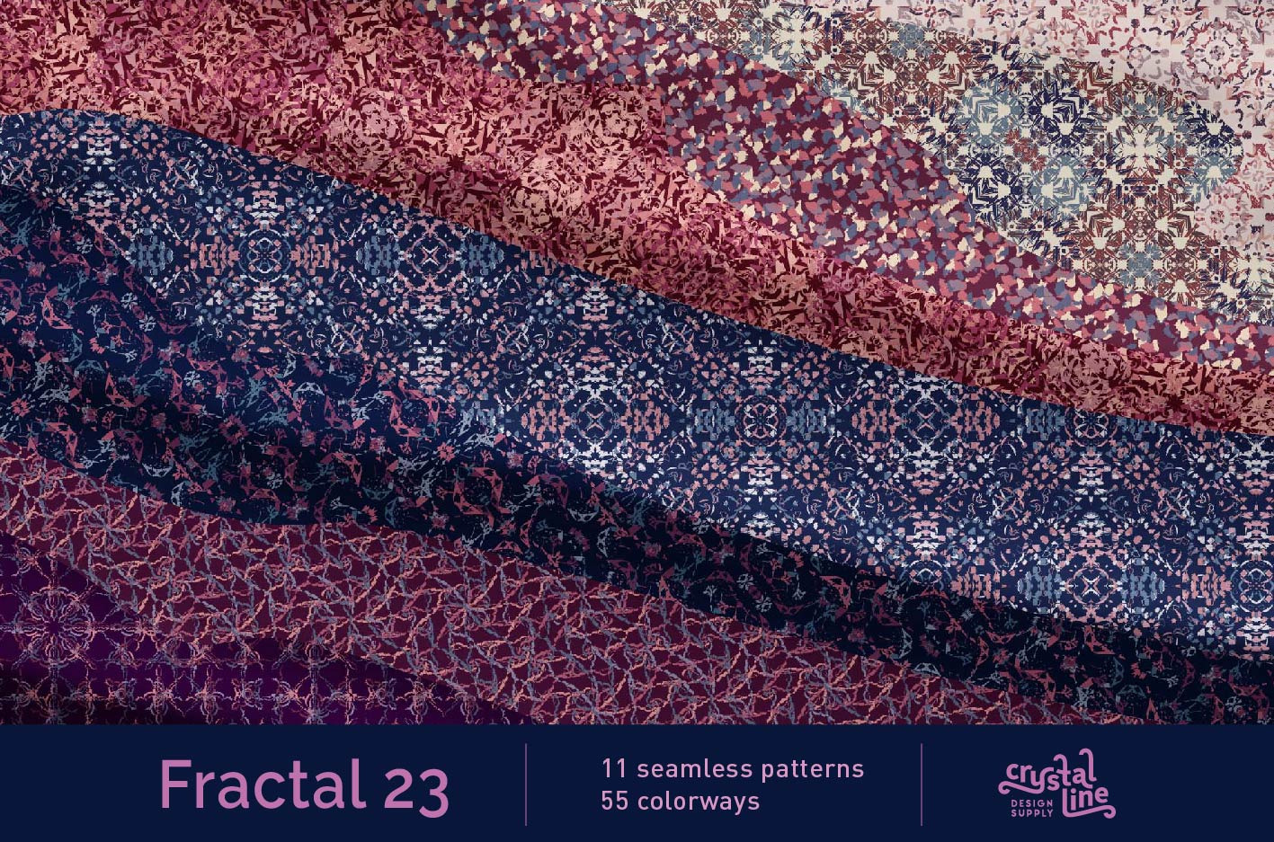 Fractal Patterns 23, a Pattern Graphic by Crystal Line