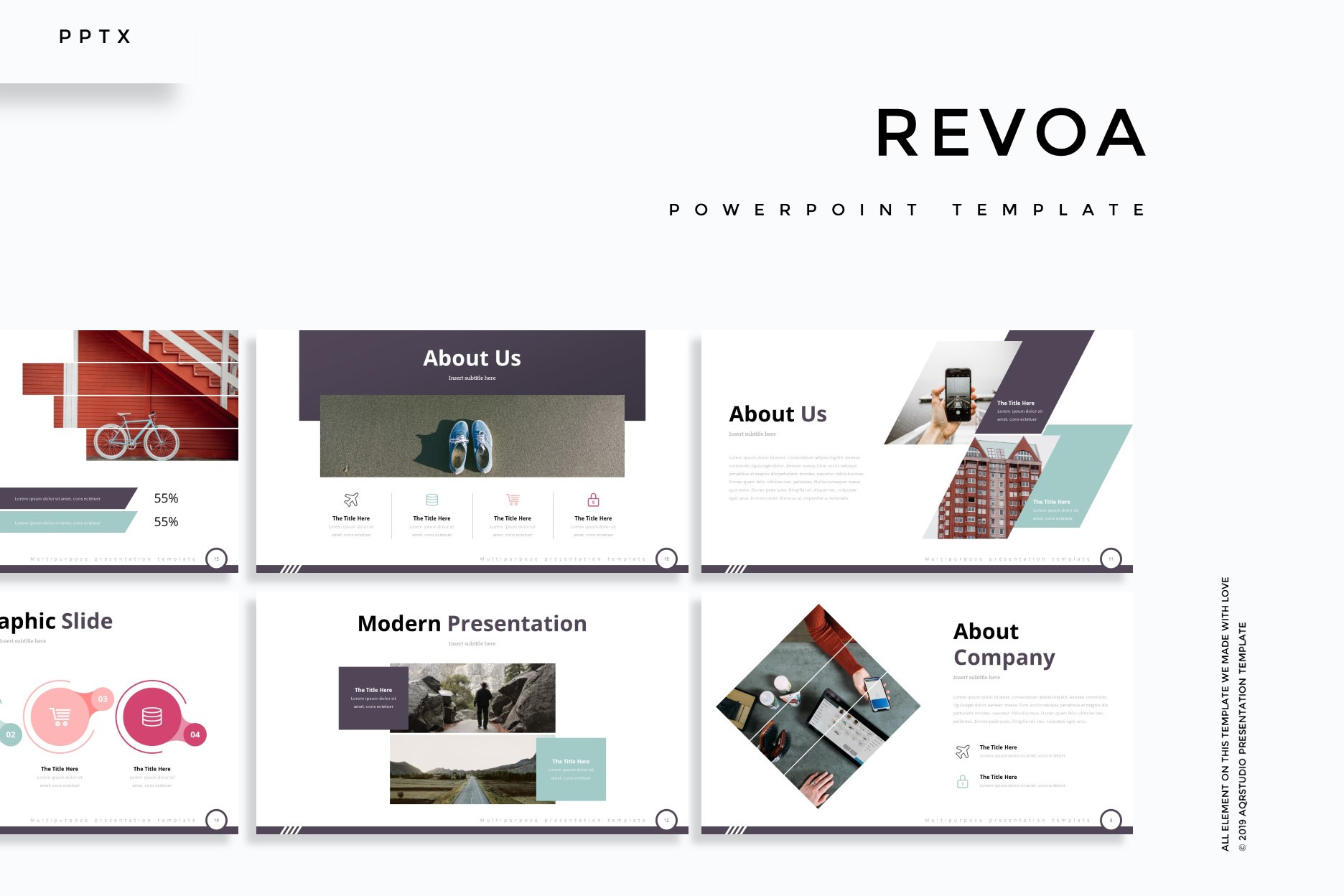 Revoa - Powerpoint Template, a Presentation Template by AQR Studio ...