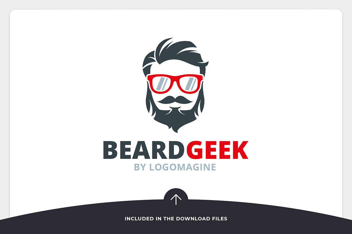 Beard Geek Logo Template, a Branding & Logo Template by LOGOMAGINE