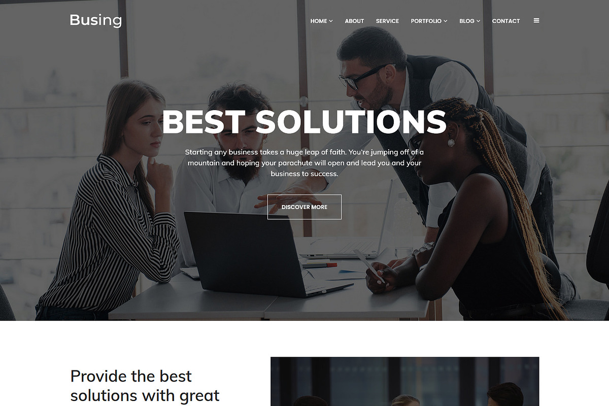 Business Consulting HTML5 Template, a Bootstrap Template by HasThemes
