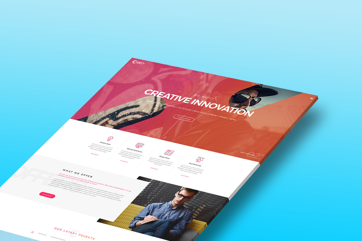 3D Website Mockup, a Device Mockup by KL-Webmedia