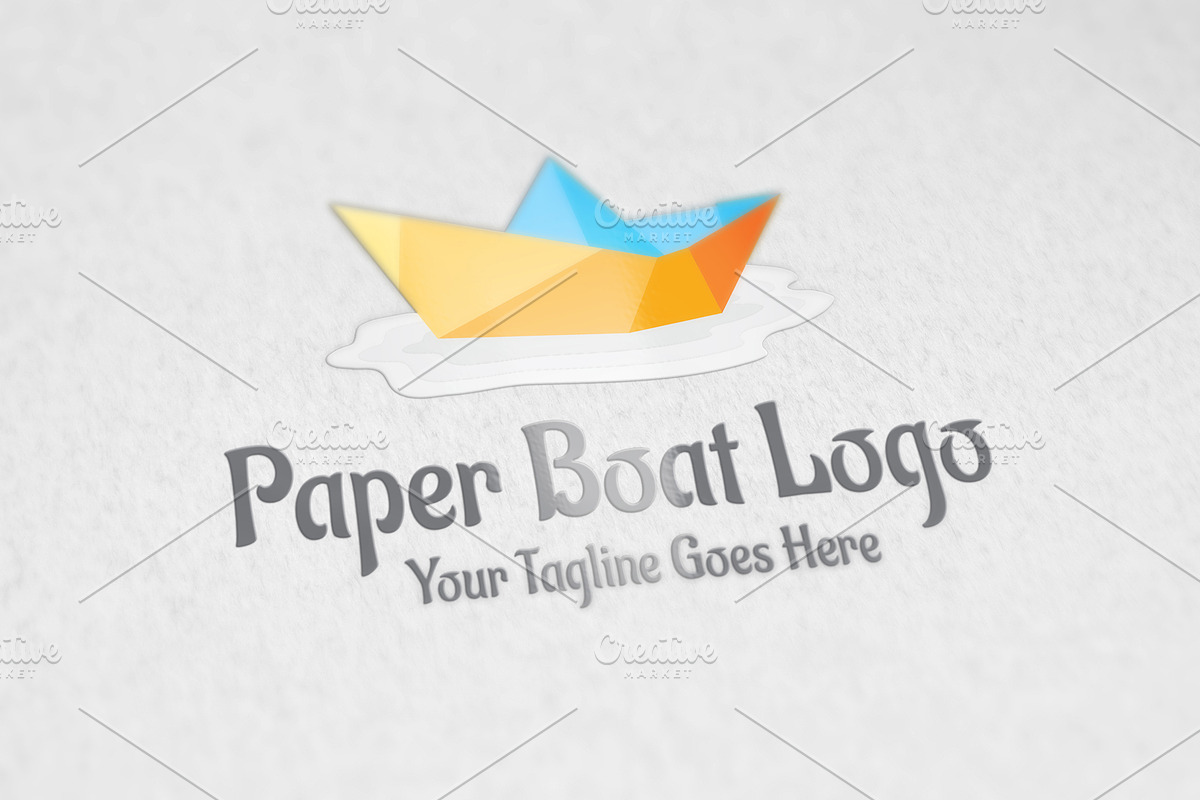 Paper Boat Logo, a Branding & Logo Template by Kaushal Jangid