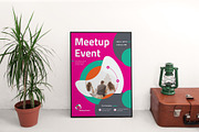 Meetup Event Poster, a Flyer Template by TemplatesNow!