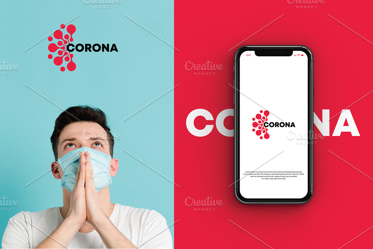 Corona Virus Logo | Covid-19, a Branding & Logo Template by AN Productions