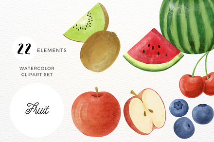 Fruit set | Food Illustrations ~ Creative Market