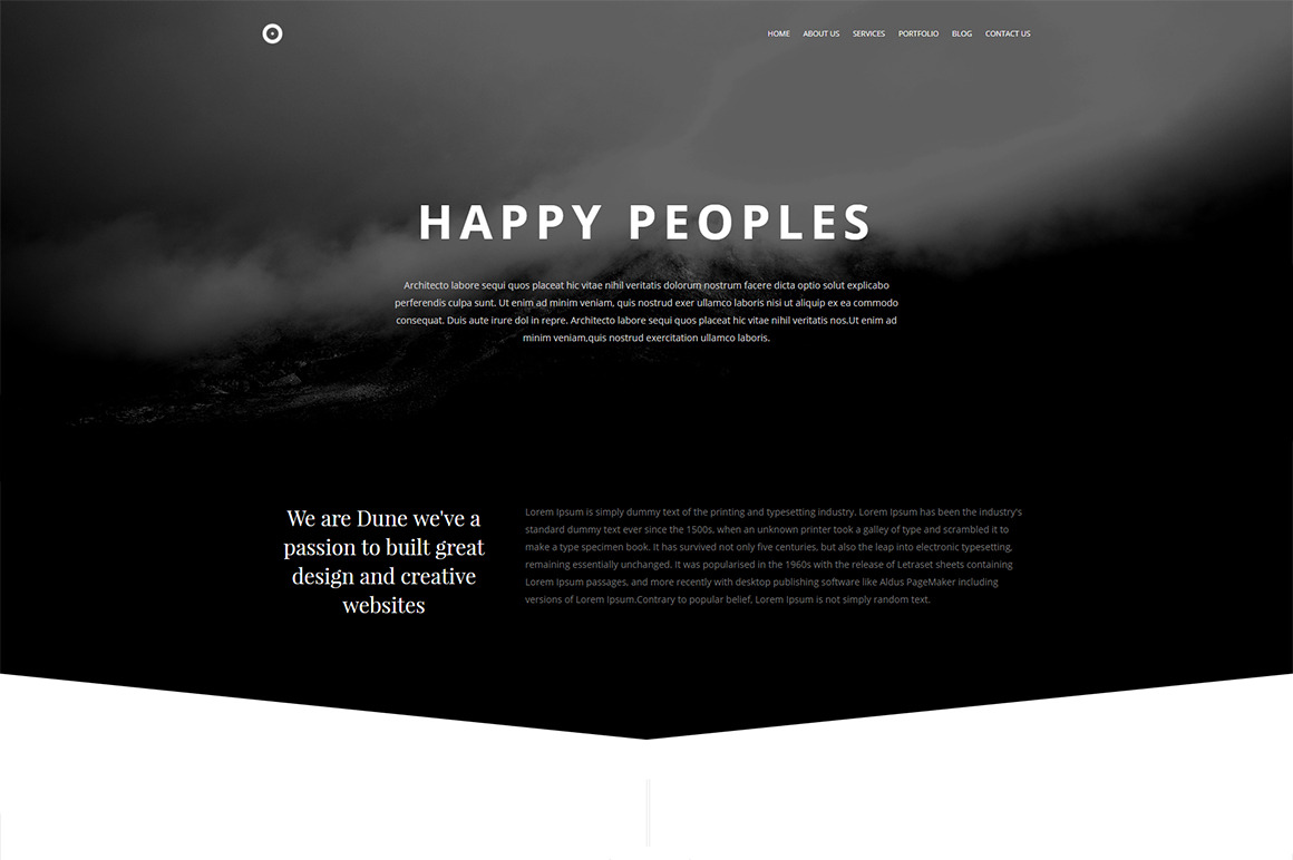 DUNE-Creative Bootstrap Template, a Bootstrap Template by Themesberg