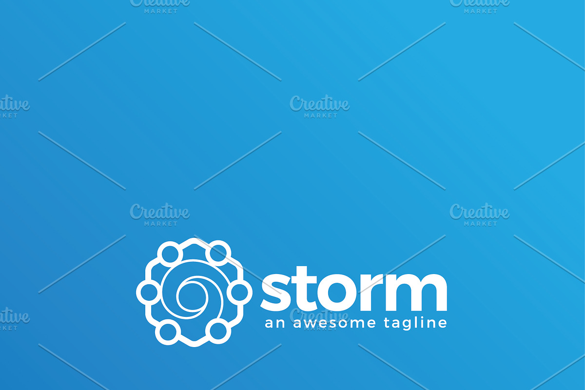 Storm Logo Template, a Branding & Logo Template by aliyev123