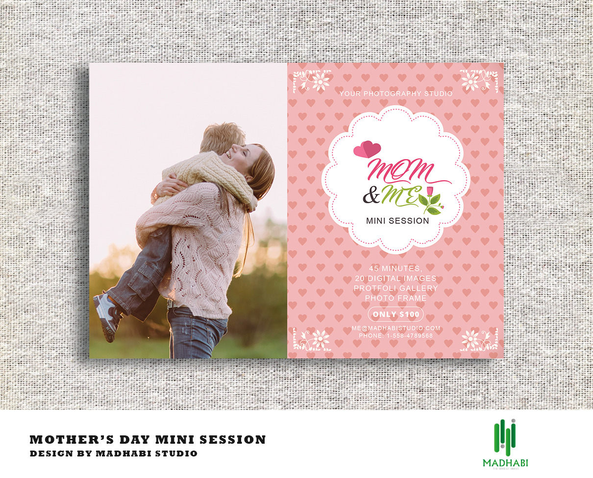 Mother's Day Mini Session, a Card Template by Madhabi Studio
