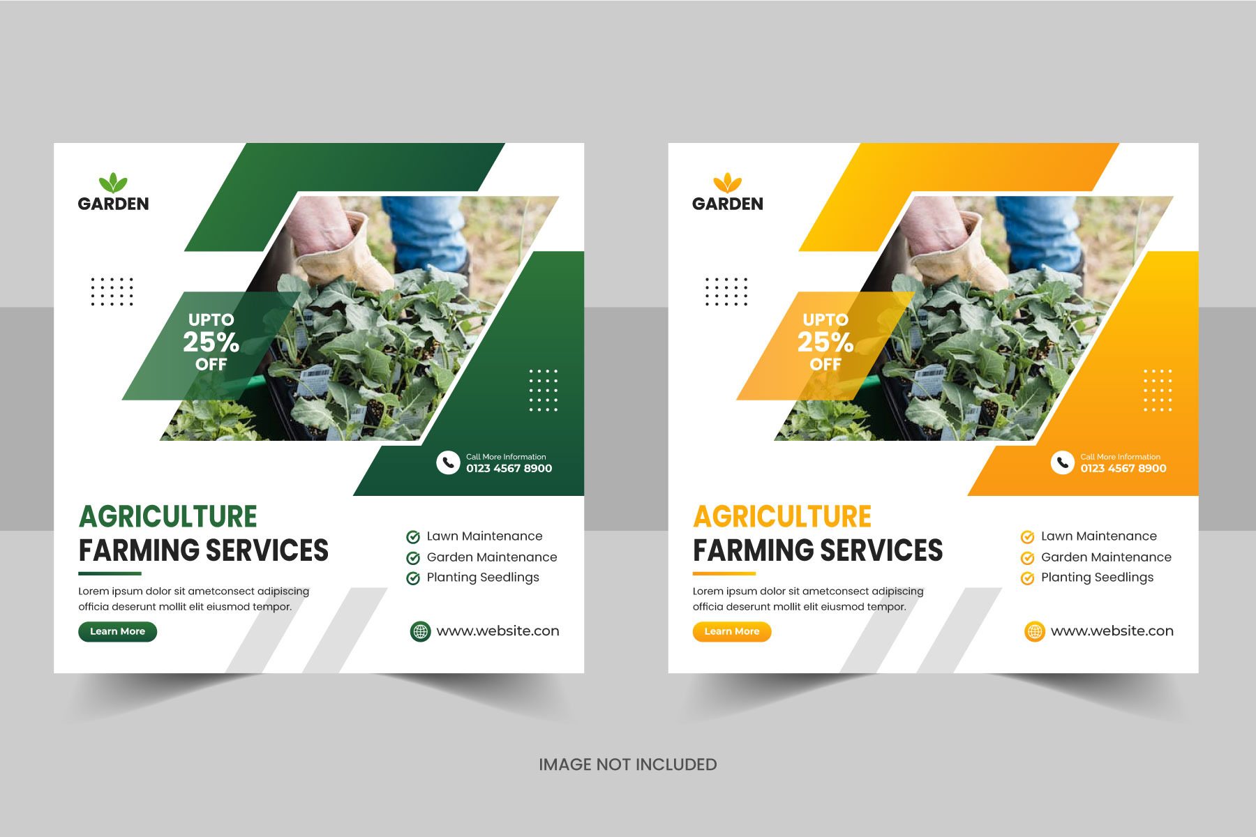 Farming social media post template