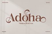 Adoha Modern Serif Font, a Serif Font by Storytype Studio