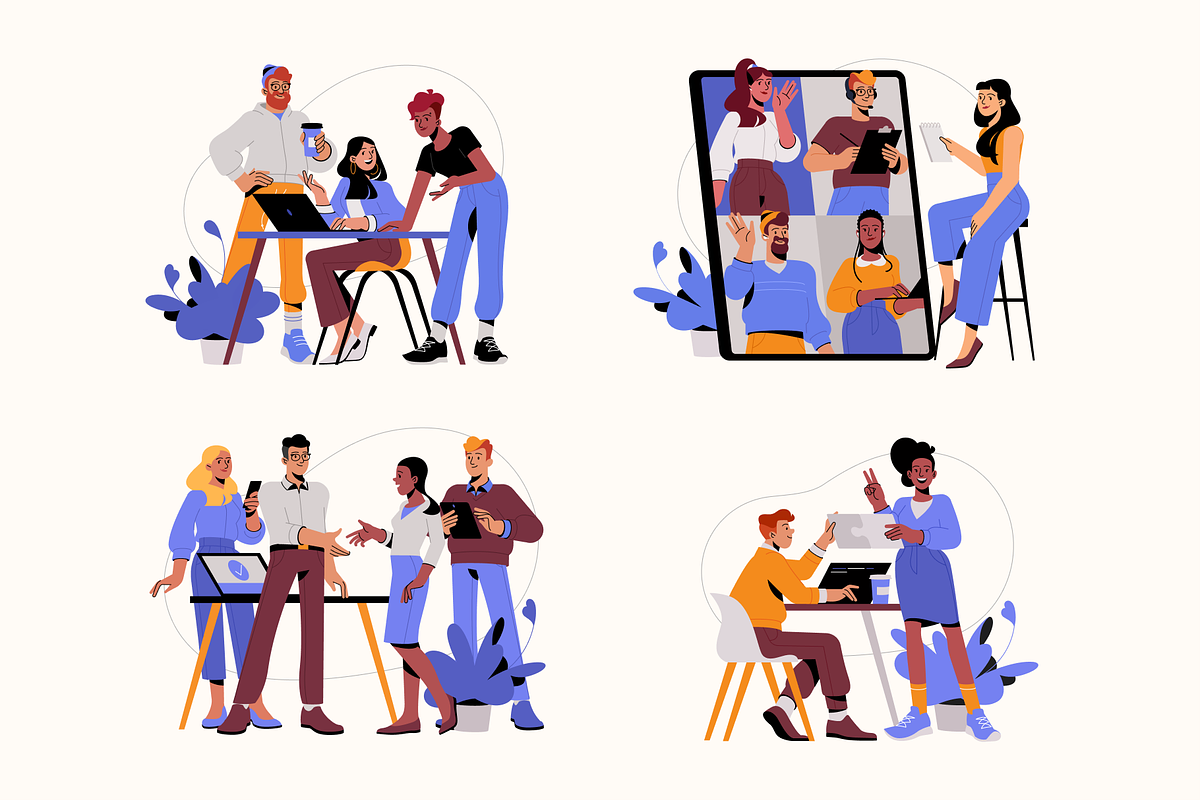 Business Characters Animations, a Work Illustration by Shakuro