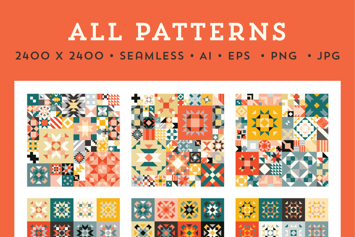 QUILT Geometric Patterns, a Pattern Graphic by Anugraha Design